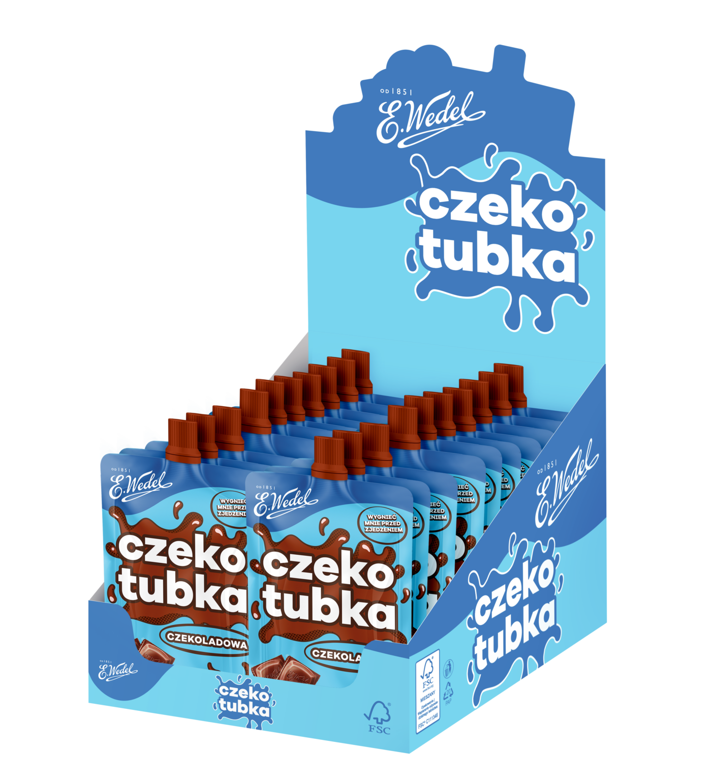 Czekotubka Czekoladowa 50 g - Pijalnie Czekolady E.Wedel