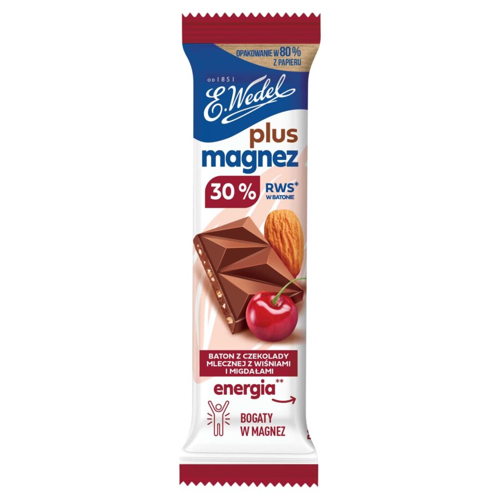 Wafelki WW E.Wedel SAKURA Kwiat Wiśni w czekoladzie mlecznej - baton 47 ...