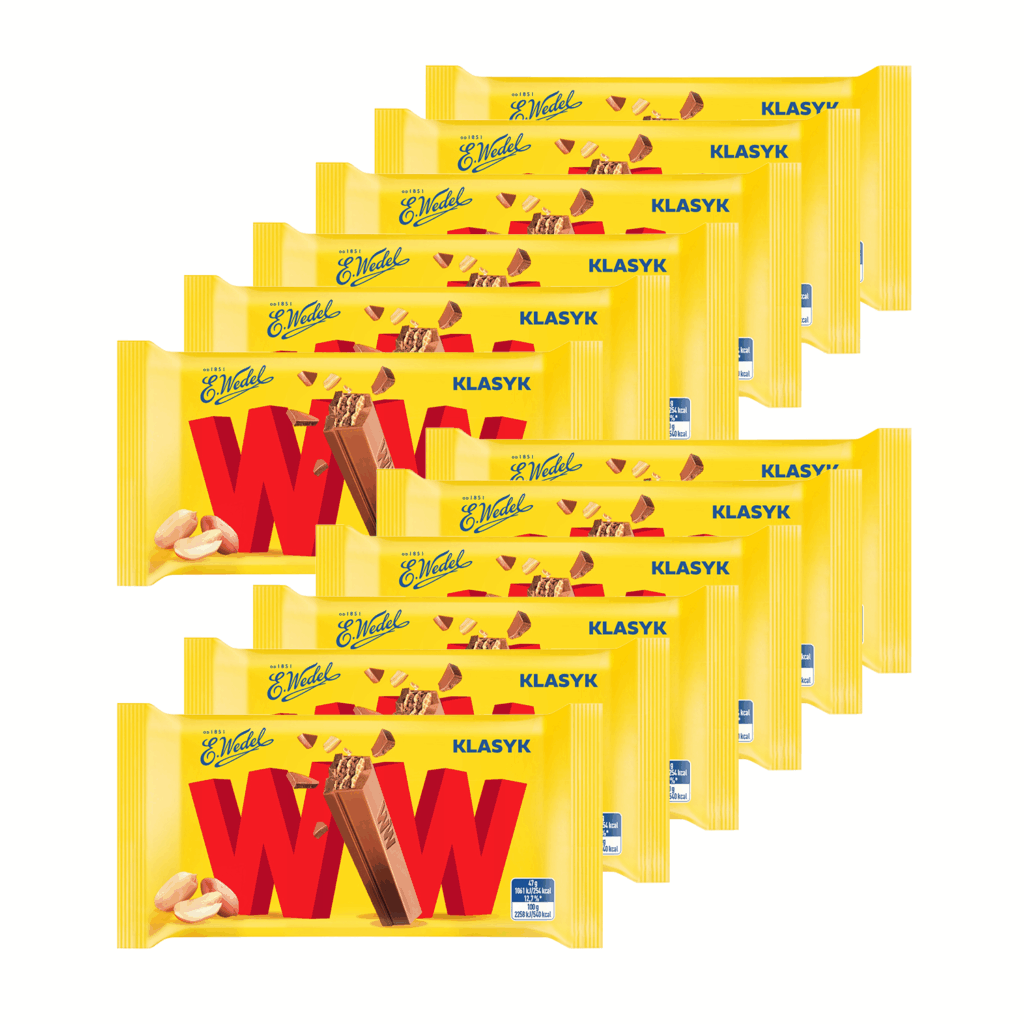 Wafle WW E.Wedel w mlecznej czekoladzie (24 batony x 47 g) - Pijalnie ...